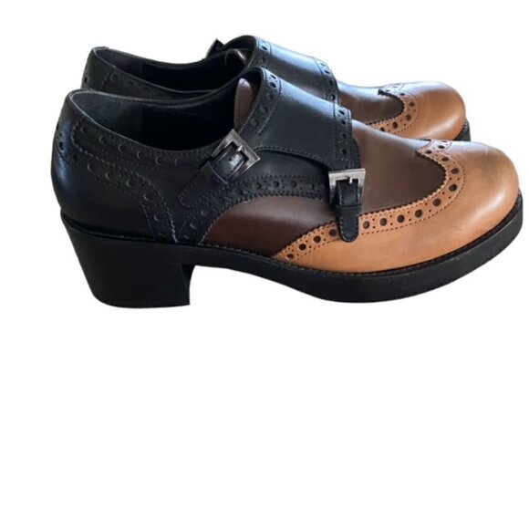 Mauro Volponi | Shoes | Mauro Volponi Leather Double Monk Strap Oxfords ...
